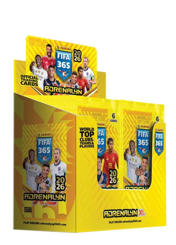 Panini FIFA 365 Adrenalyn XL 2026 Soccer - Trading Cards Booster Box ...